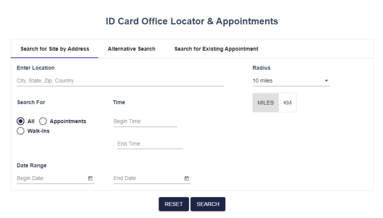 RAPIDS Appointment Scheduler User Guide for New Military ID Cards