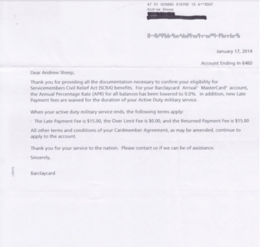 Servicemembers' Guide to SCRA and MLA Credit Card Perks